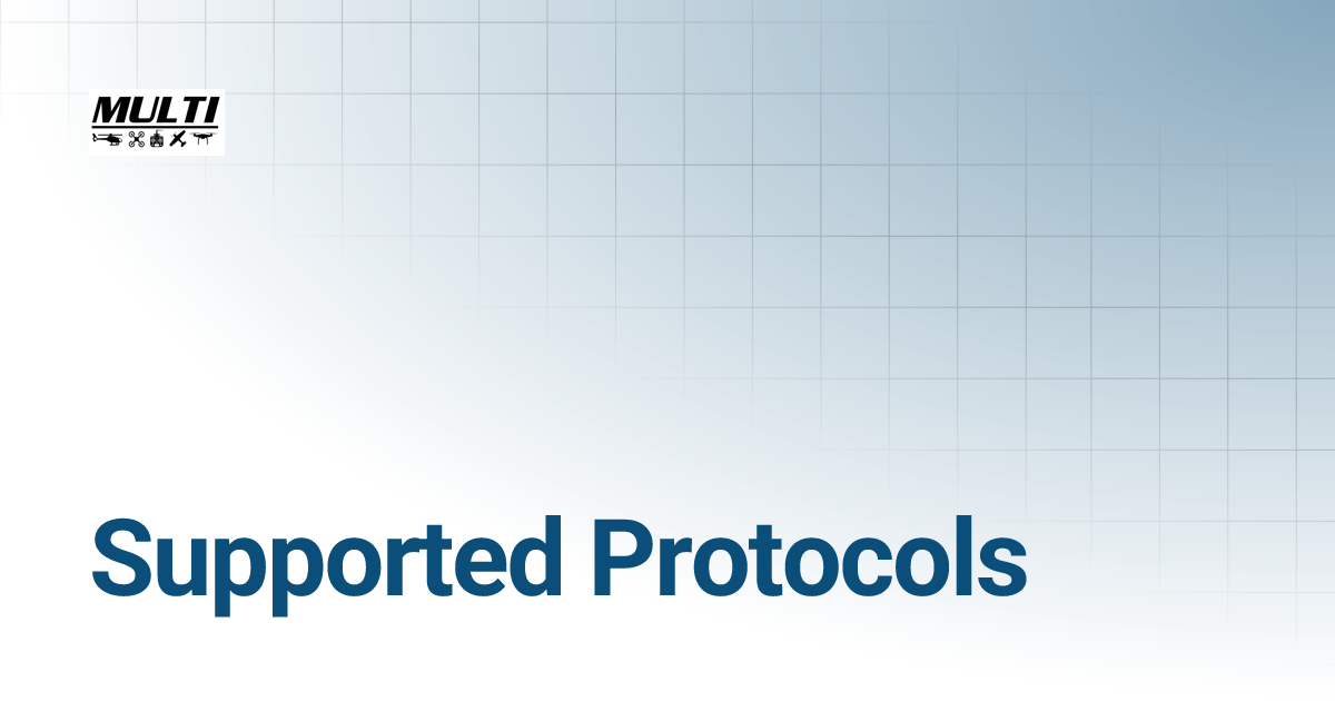 Supported Protocols | MULTI-Module Documentation
